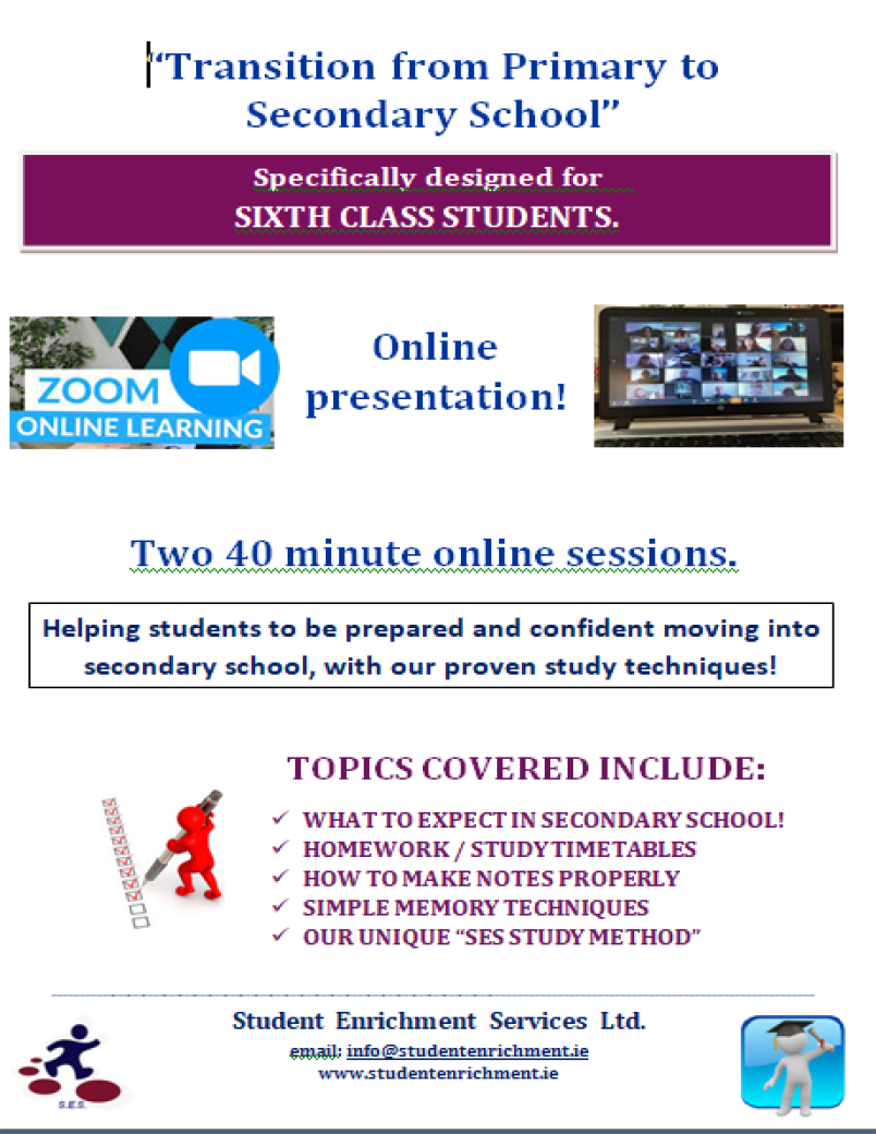 Transition From Primary to Secondary School - Student Enrichment Services